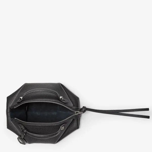 Fendi By The Way Soft Medium Black Cuoio Romano Leather Bag